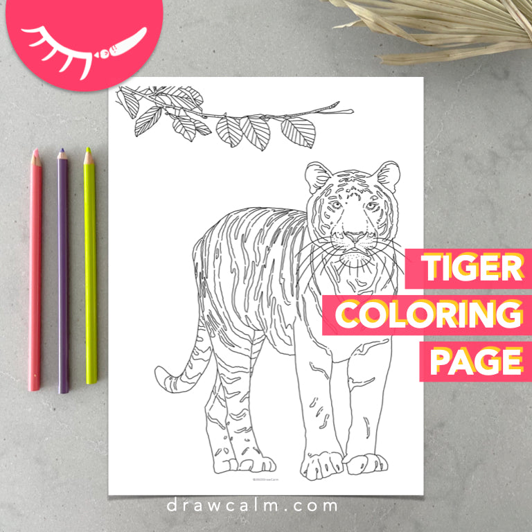 printable tiger coloring pages free