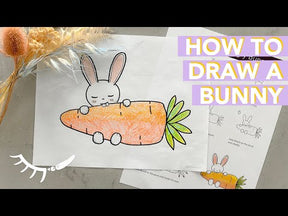 3 Easter Activities Kids │ Step by Step How to Draw a Bunny – Draw Calm
